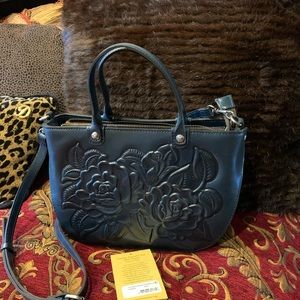 Patricia Nash | Bags | Patricia Nash Rose Tooled Fairford Satchel In ...